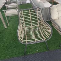 China Outdoor Garden Furniture Aluminum Rattan Sofa Set with Luxury Table and Teapoy 3 Seater for sale