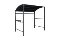 China Outdoor Polyester BBQ Shelter Gazebo 2.33x1.45x2.22M Powder Coated Sail Finish for sale