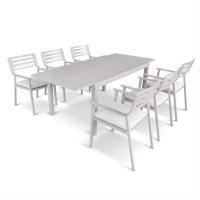 China Folded Modern Outdoor Aluminum Rattan Sofa Set with Teapoy Table for Luxury Garden for sale
