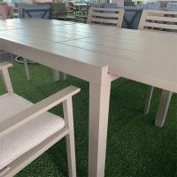 China Folded Modern Outdoor Aluminum Rattan Sofa Set with Teapoy Table for Luxury Garden for sale