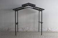 China Hard Top BBQ PC Board Grill Gazebo Metal Frame 2.4x1.5x2.5M Outdoor Garden Patio Barbecue for sale