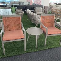 China Modern Outdoor Garden Furniture Aluminum Bistro Rattan Sofa Set 3 Seater for sale