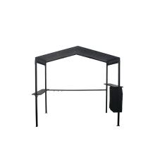 China 2.3x1.5x2.2M Outdoor Aluminum Hard Polyester Roof Gazebo Powder Coated Sail Finish for sale
