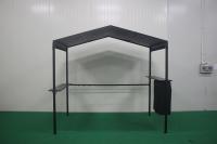 China 2.3x1.5x2.2M Outdoor Aluminum Hard Polyester Roof Gazebo Powder Coated Sail Finish for sale