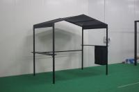 China 2.3x1.5x2.2M Outdoor Aluminum Hard Polyester Roof Gazebo Powder Coated Sail Finish for sale