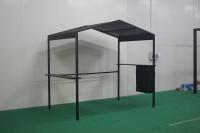 China 2.3x1.5x2.2M Outdoor Aluminum Hard Polyester Roof Gazebo Powder Coated Sail Finish for sale