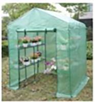 China Heavy Duty Metal Frame Greenhouse 143x143x195cm Waterproof PE Vent for Outdoor Plant Growth for sale