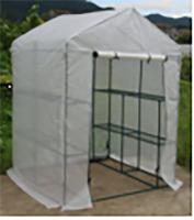 China Heavy Duty Metal Frame Greenhouse 143x143x195cm Waterproof PE Vent for Outdoor Plant Growth for sale