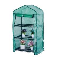 China QIAHE Metal Frame Transparent PVC Mobile Greenhouse Cover 6x8ft Garden Planting for sale