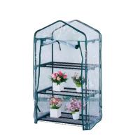 China QIAHE Metal Frame Transparent PVC Mobile Greenhouse Cover 6x8ft Garden Planting for sale
