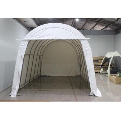 China Easy Assembly Folding Carport Canopy 400x730x330cm Steel Frame Winter Car Parking for sale