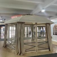 China Pop Up Garden Party Wedding Tent Folding Gazebo Canopy 2.4x2.4m Steel Frame Outdoor Patio for sale