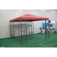 China Outdoor Garden Patio Rectangle Double Tops Gazebo 3x3x2.55M Steel Frame Waterproof for sale