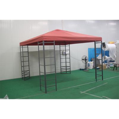 China Outdoor Garden Patio Rectangle Double Tops Gazebo 3x3x2.55M Steel Frame Waterproof for sale