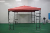 China Outdoor Garden Patio Rectangle Double Tops Gazebo 3x3x2.55M Steel Frame Waterproof for sale