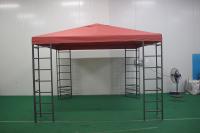 China Outdoor Garden Patio Rectangle Double Tops Gazebo 3x3x2.55M Steel Frame Waterproof for sale