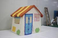 China Space Style Indoor Outdoor Play House Tent for Kids 130x100x140cm Manual Operation for sale