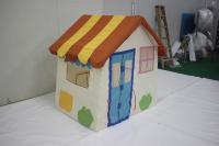 China Space Style Indoor Outdoor Play House Tent for Kids 130x100x140cm Manual Operation for sale