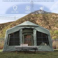 China 4 Season Inflatable Mosquito Screen Cabin Tent 12.96 sqm Camping Shelter for sale