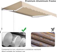 China Aluminum Frame Fully Open Type Sunshade Awning KD Ideal for Customer Requirements for sale