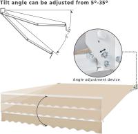 China Aluminum Frame Fully Open Type Sunshade Awning KD Ideal for Customer Requirements for sale