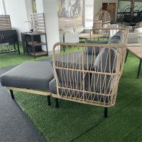 China Aluminum Bistro Rattan Sofa Set 4 Seater Outdoor Garden Furniture for Luxury Dining for sale