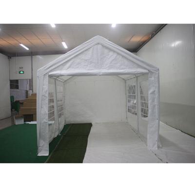 China Outdoor Party PE Carport 3x6m Waterproof UV Resistant Top Cover Steel Frame for sale