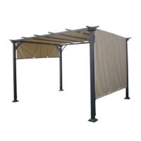 China Outdoor Garden Patio Party Gazebo Tent 3x3.5x2.4m Durable Polyester Sail Sunshade for sale