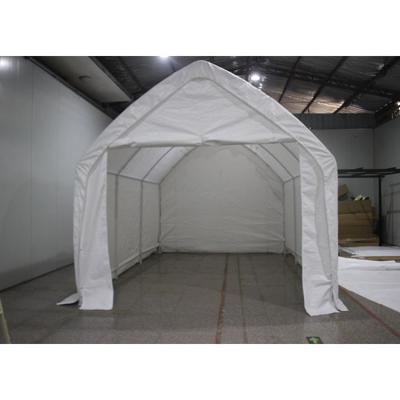 China Mobile Plastic Tent Carport 360x600x340cm Steel Frame Waterproof UV Resistant for sale