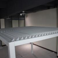 China Aluminum Outdoor Garden Pergola 3x3.6m Waterproof Roof System Customizable for sale