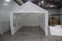 China Mobile Plastic Tent Carport 360x600x340cm Steel Frame Waterproof UV Resistant for sale