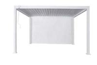 China Aluminum Frame Pergola 3x4m Modern Outdoor Waterproof Roof Garden Structure with 105mm Tube for sale