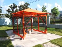 China Arches Garden Pergola Outdoor Aluminium Tent Gazebo 3x3m with Sun Roof Heavy Duty Frame for sale