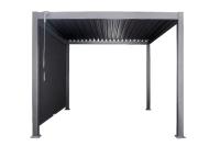 China Aluminum Frame Pergola 3x4m Modern Outdoor Waterproof Roof Garden Structure with 105mm Tube for sale
