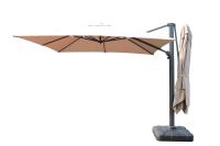 China Hand Umbrella Style Double Canopy Garden Parasol 3m for Outdoor Furniture Economic Design for sale