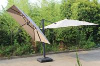 China Hand Umbrella Style Double Canopy Garden Parasol 3m for Outdoor Furniture Economic Design for sale