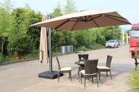 China Hand Umbrella Style Double Canopy Garden Parasol 3m for Outdoor Furniture Economic Design for sale