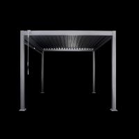 China Aluminum 3x3m Modern Outdoor Pergola Waterproof Windproof for Garden Custom Color for sale