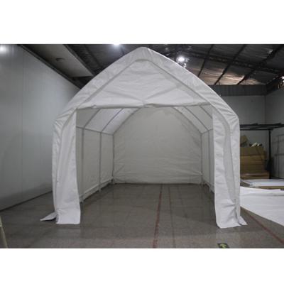China Portable Large Waterproof Outdoor Car Garage Tent 360x600x340cm with Powder Coated Steel Frame for sale