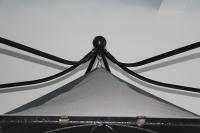 China Outdoor Pop Up Gazebo Tent 1.6x1.6x2.8M Steel Frame Foldable Waterproof PVC Coated Cover for sale