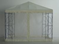 China 3x3x2.55M Party Gazebo with Waterproof PA Fabric and Powder Coated Steel Frame for sale