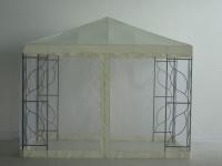 China 3x3x2.55M Party Gazebo with Waterproof PA Fabric and Powder Coated Steel Frame for sale