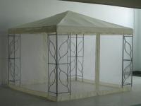 China 3x3x2.55M Party Gazebo with Waterproof PA Fabric and Powder Coated Steel Frame for sale