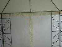 China 3x3x2.55M Party Gazebo with Waterproof PA Fabric and Powder Coated Steel Frame for sale