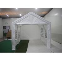 China Waterproof UV Resistant PE Carport 3x4m White Steel Frame Outdoor Shelter for sale