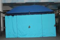 China Blue Large Canopy Metal Panel Top Gazebo 3x4M Outdoor Steel Structure Waterproof for sale