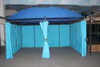 China Blue Large Canopy Metal Panel Top Gazebo 3x4M Outdoor Steel Structure Waterproof for sale