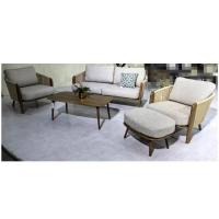 China Aluminum Outdoor Garden Rattan Sofa Set with Luxury Teapoy Bistro Set 3 Seater for sale