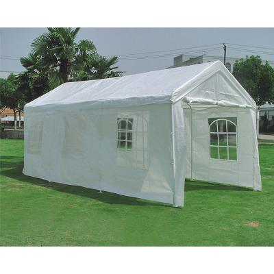 China White Outdoor Wedding Party Canopy Tent 5x10m Steel Frame PE Cover Waterproof UV Resistant for sale
