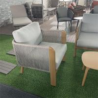 China Aluminum Outdoor Garden Rattan Sofa Set with Luxury Teapoy Bistro Set 3 Seater for sale